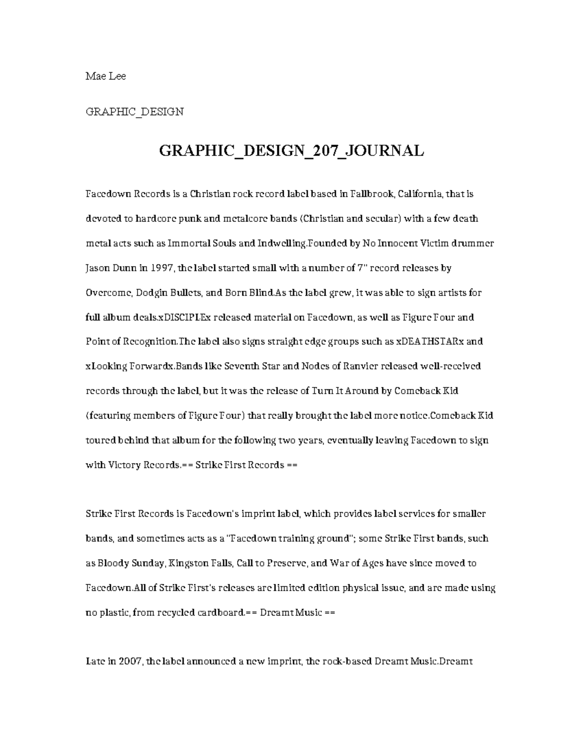 Graphic Design 207 Journal - Mae Lee GRAPHIC_DESIGN GRAPHIC_DESIGN_207 ...