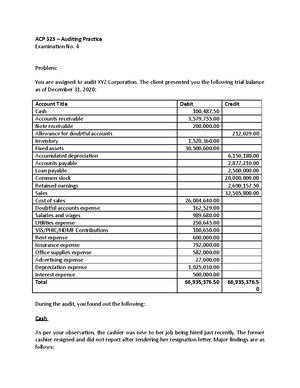 Test-of-Controls - Example of Test of Controls - Audit Program for ...