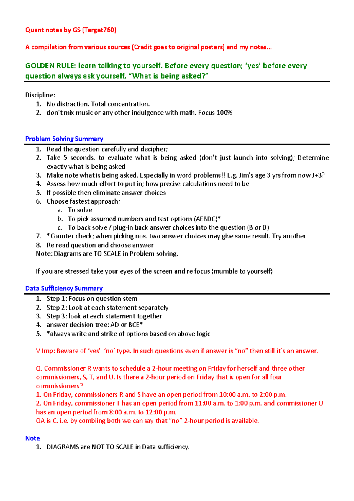 Quant Notes by Target 760 - Quant notes by GS (Target760) A compilation ...