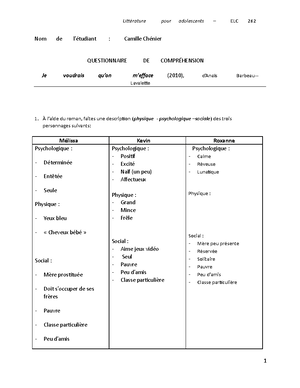 Secondaire 4-Science(ST) Révision 2 - Fiches de travail Révision Science et technologie 4e - Studocu