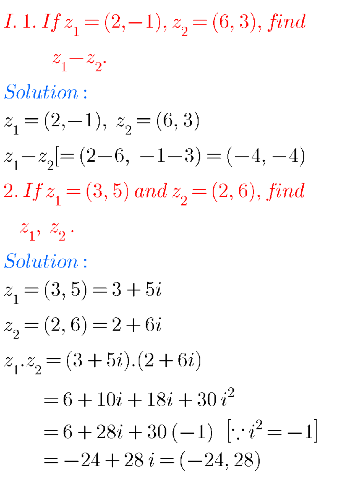 Complex numbers - Intermediate mathamatics - Mathematics - Studocu