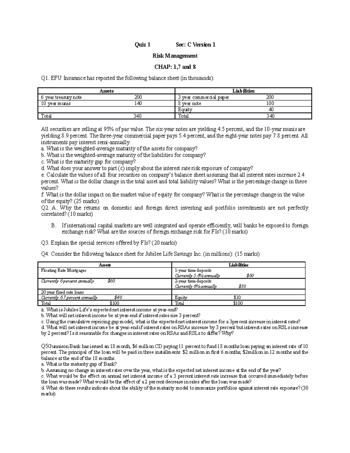 Quiz 1 Sec C Ver 1 - it ...