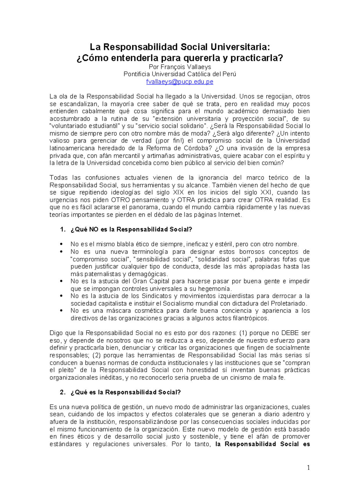 Responsabilidad Universitaria - La Responsabilidad Social Universitaria: ¿Cómo entenderla para ...