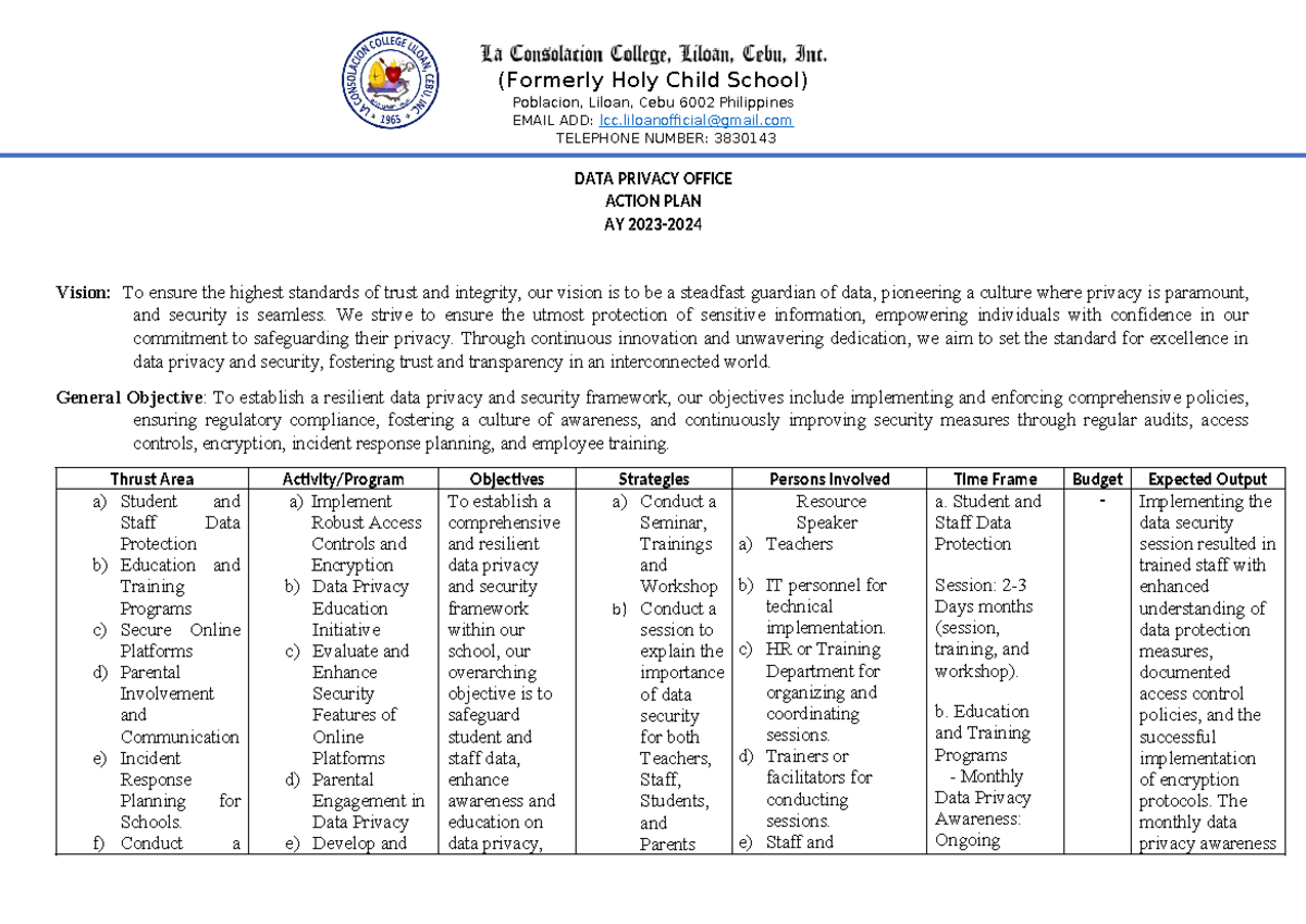 Action-Plan Ron - This is an action plan - Poblacion, Liloan, Cebu 6002 ...