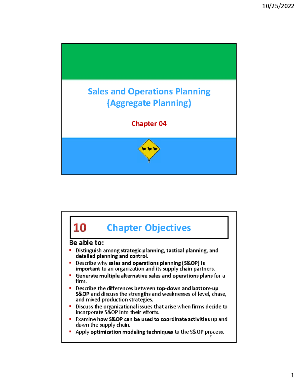 4. Sales and Operations Planning - Sales and Operations Planning ...