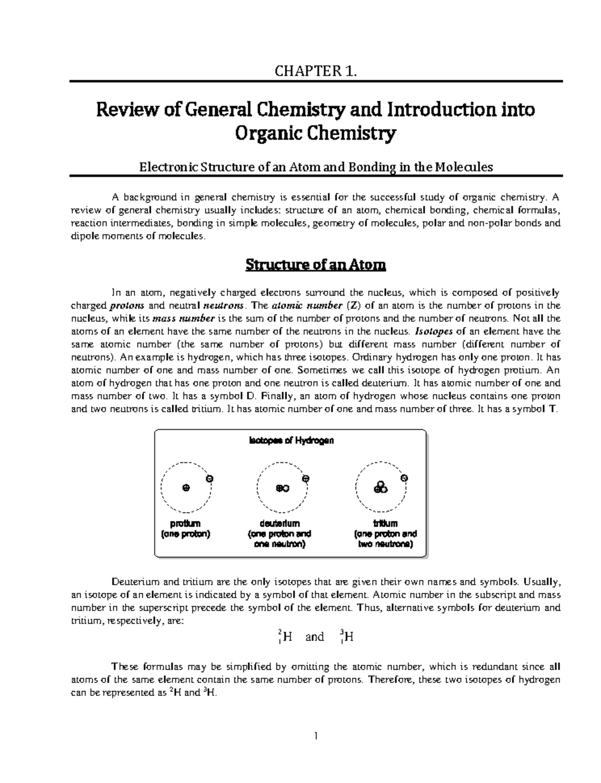 Chapter 1(r3) - CHAPTER 1. Review of General Chemistry and Introduction ...