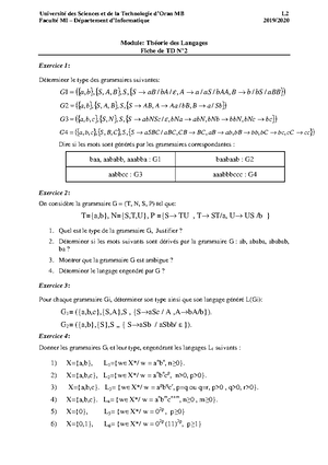 Chapitre 3 : Automate d’Etats Finis AEF - 1 Exemple 4 Langage reconnu 4 ...