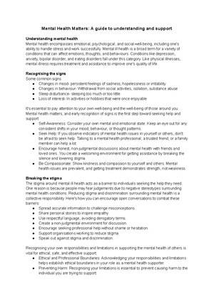 Creating your wellness action plan - It identifies potential stresses ...