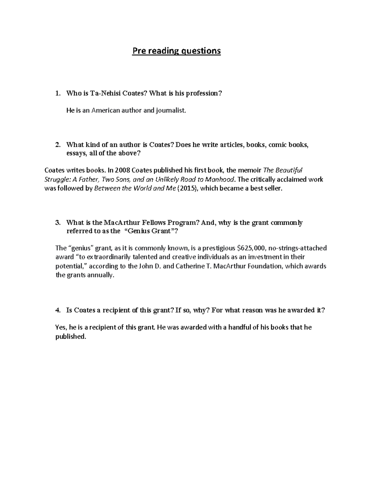 Pre Reading Questions For Esssy 4 Pre Reading Questions 1 Who Is Ta pre-reading-questions-for-esssy-4-pre-reading-questions-1-who-is-ta