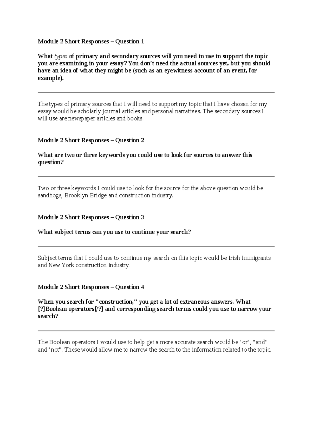 2-2 Module Short Answers - Module 2 Short Responses – Question 1 What ...