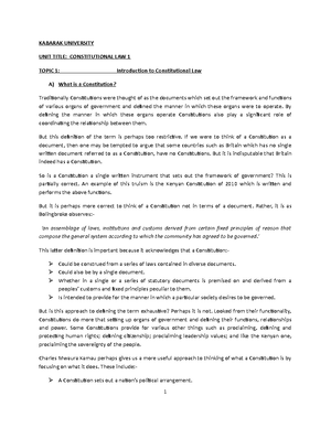 Lesson 4 - Notes - KABARAK UNIVERSITY SCHOOL OF LAW UNIT TITLE ...