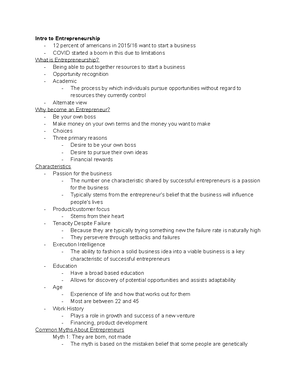 Chapter 4 Class notes - New business ideas: Where to look - Friends ...