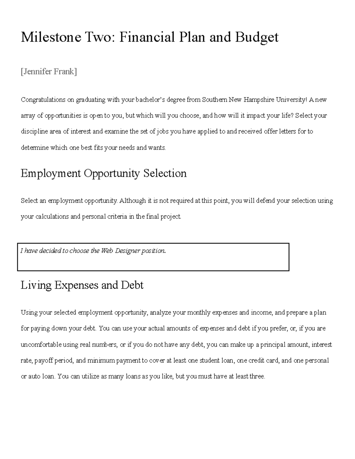 MAT 125 Milestone Two Template Jennifer Frank - Milestone Two ...