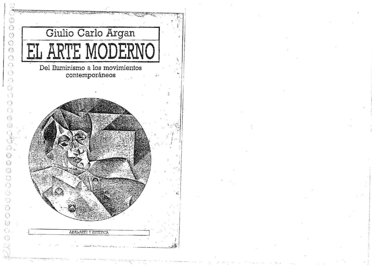 El arte moderno- Argan - PDF - i 1 ¡ . ¡ ! J '!¡ ; i ' 1 ' .., . ¡ ...... ,:::.:' ... ..~ t.-i ...