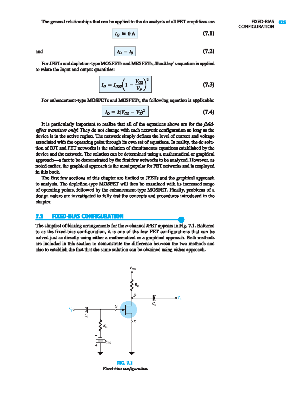 FET Biasing - Electronic Circuit: devices and analysis - Studocu