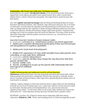 Print 3 - Adolescents stages - Why does identity develop in adolescence ...