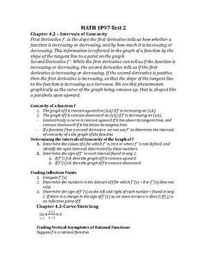 Summary - complete - Final Exam Review - MATH 1P97 Final Chapter 1 ...