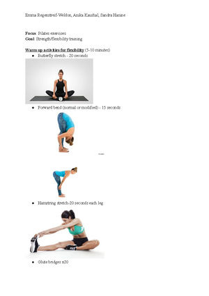 PHYSICAL ACTIVITY ASSESSMENT AND PLAN - CONCLUSION - Anika Kaushal ...