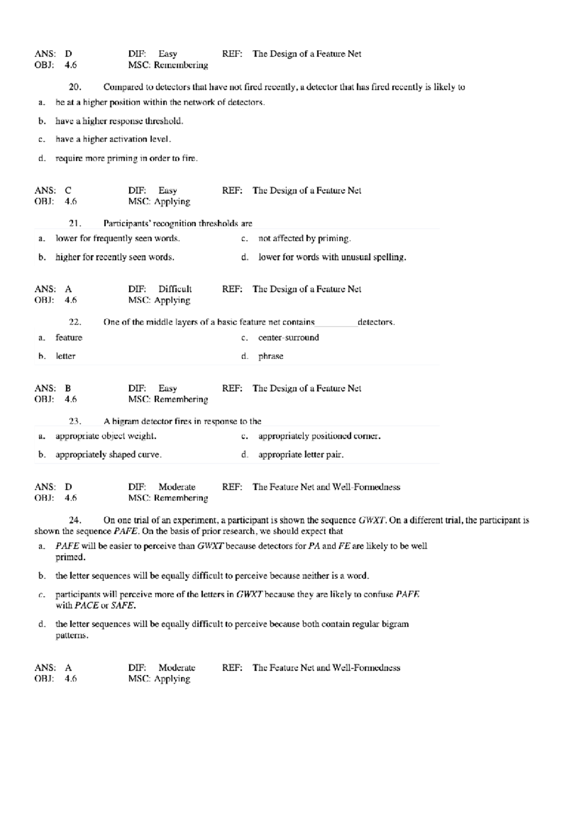 Test bank for cognition exploring the science of the mind 7th edition ...
