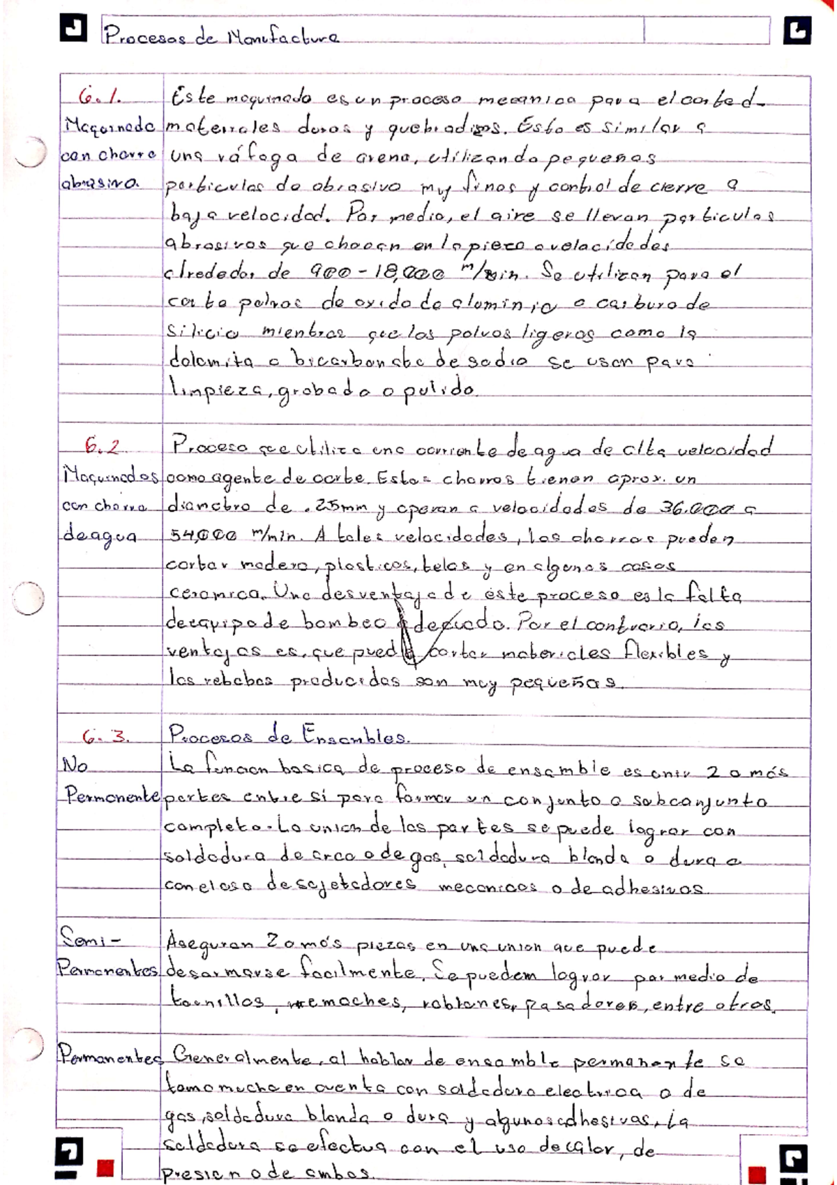 U6-PDF - Resumen de toda la unidad 6 - Procesos de Fabricación - Studocu