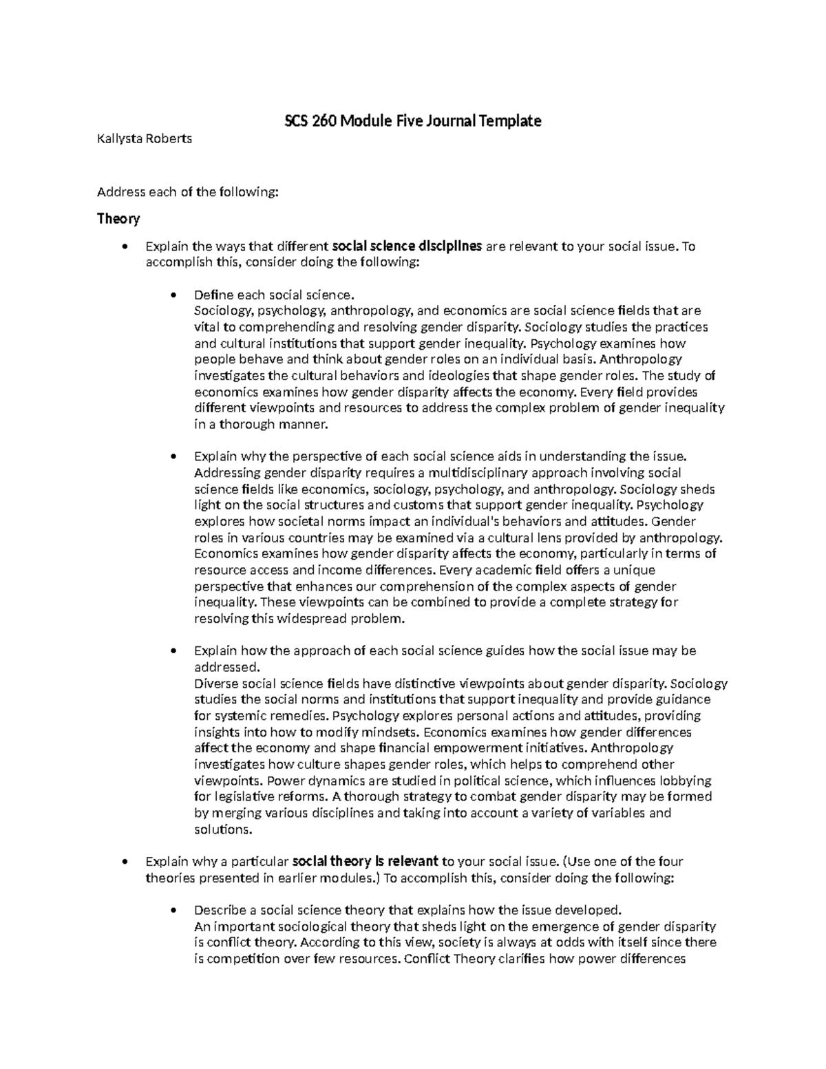 SCS 260 Module Five Journal Template - SCS 260 Module Five Journal ...