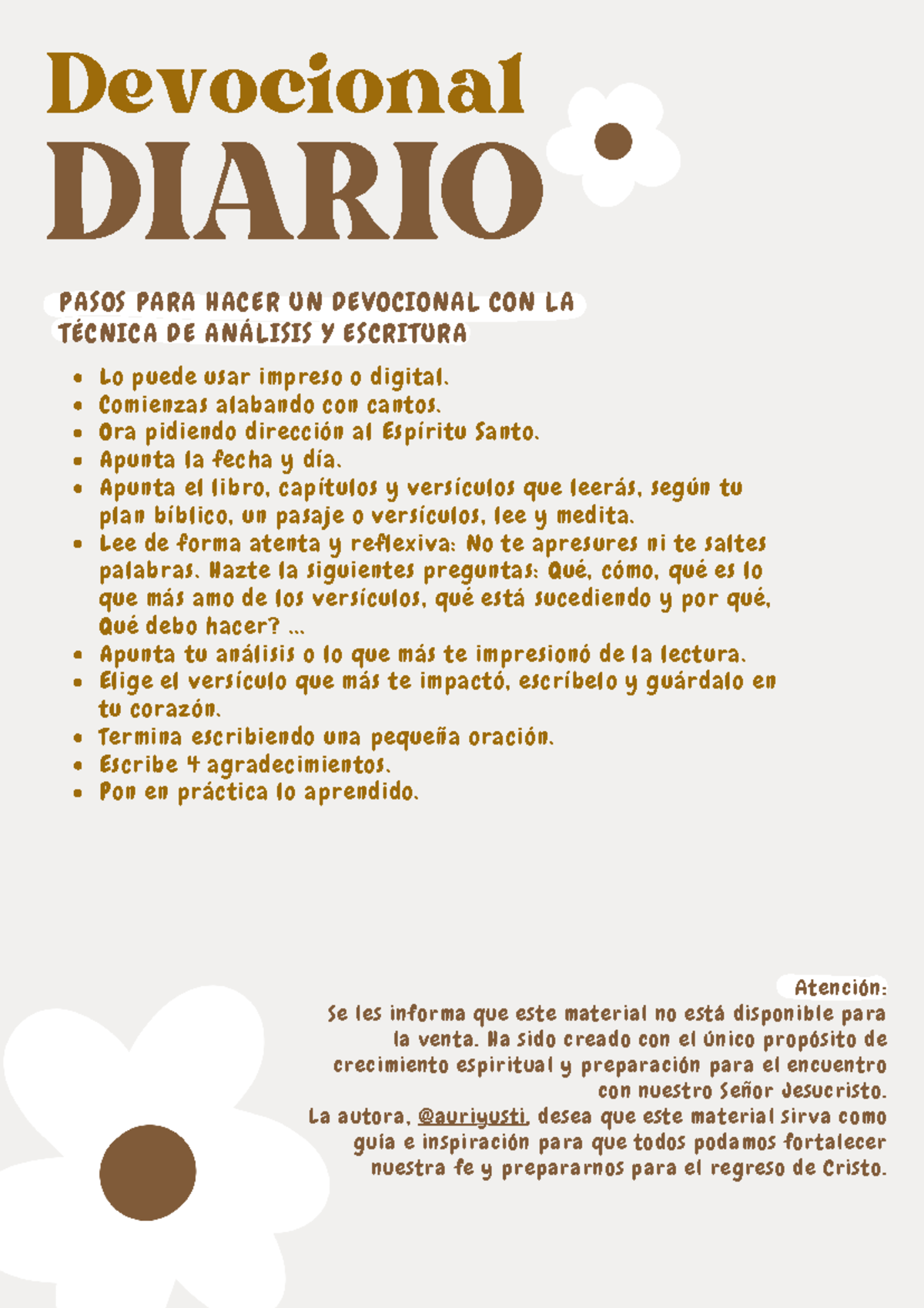 Devocional diario - DIARIO Devocional Lo puede usar impreso o digital ...