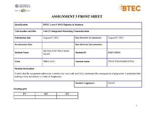 535-ASM1- brief (trattb) - Assignment Brief (RQF) Higher National ...