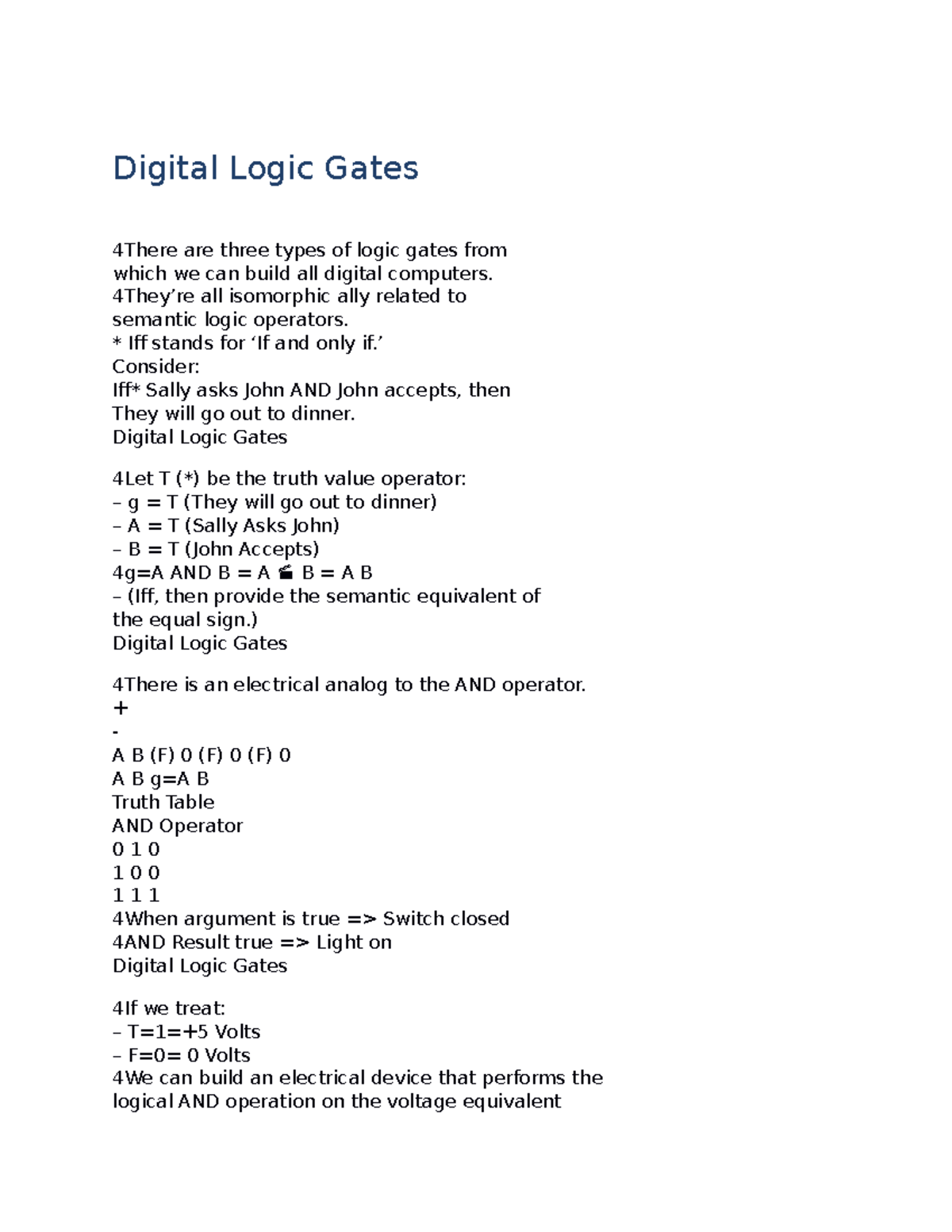 Digital Logic Gates - Digital Logic Gates 4There are three types of ...