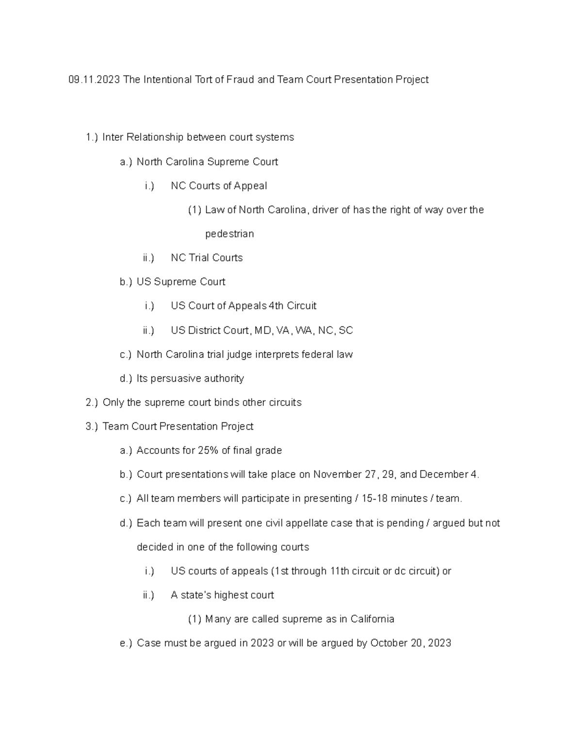 Study Guide Business Law Quiz 2 - 09.11 The Intentional Tort of Fraud ...