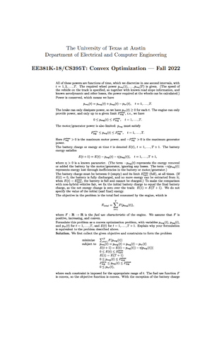 Convex practice 127 - ECE 381k - Studocu