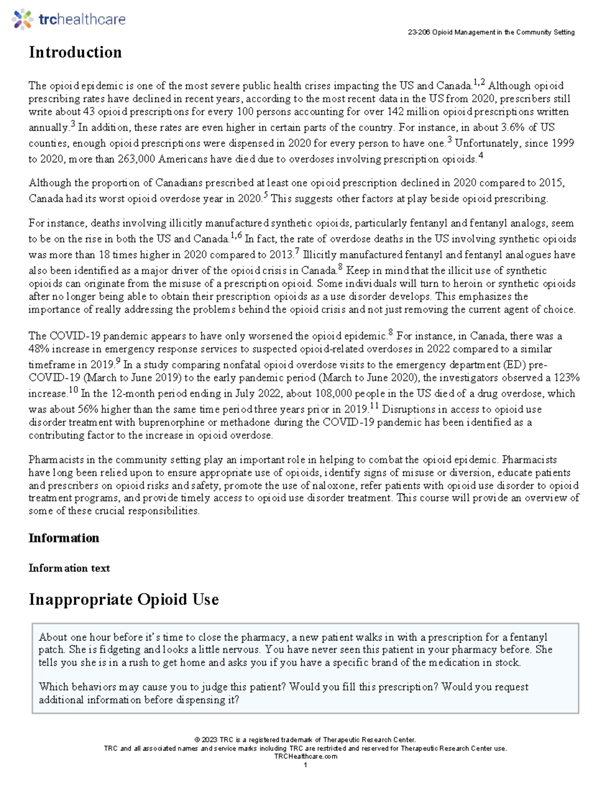 23-206 Printable Course Material - PHAR 723 - Studocu