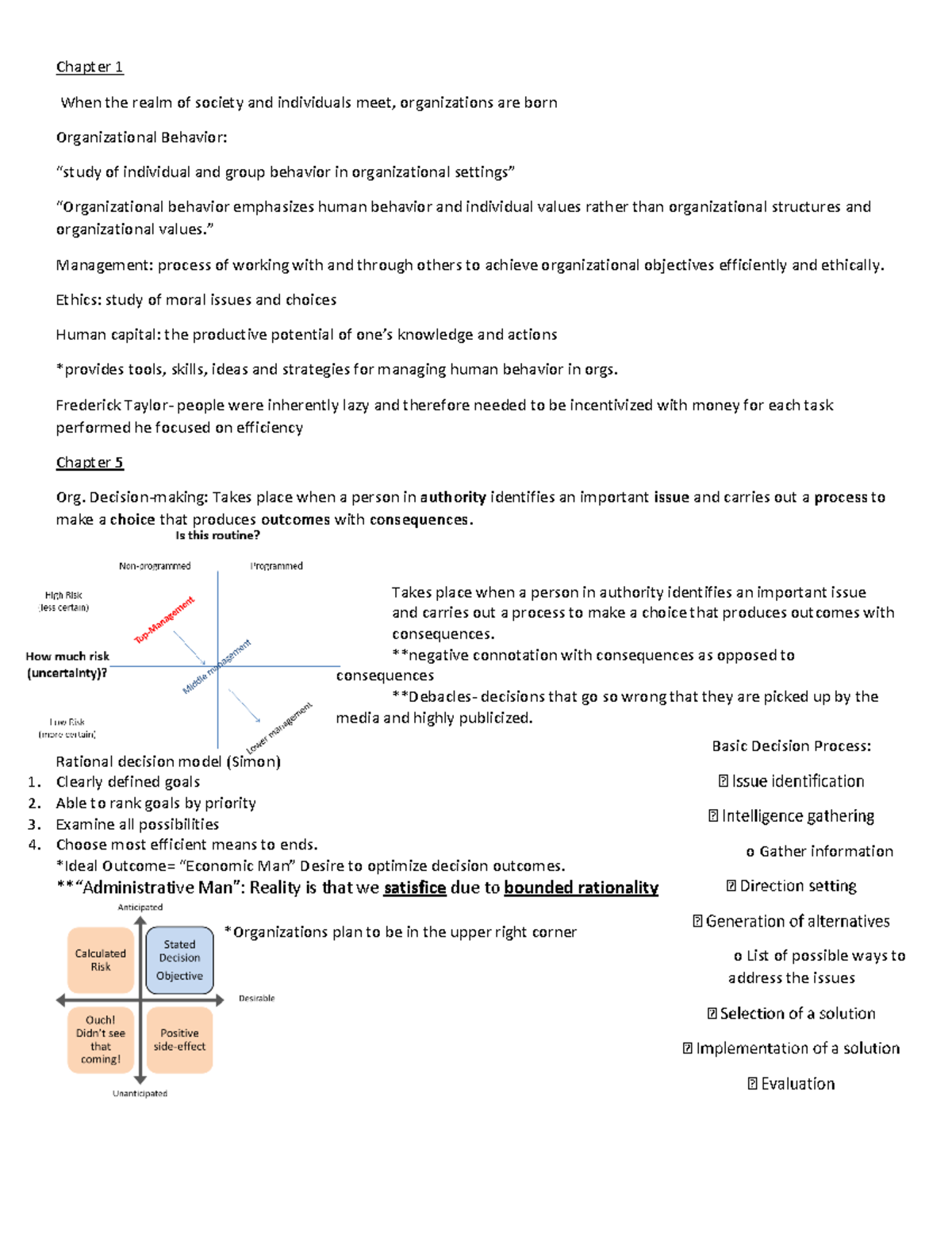 420 cheat sheet - Exam topics and lecture highlights together - Warning ...