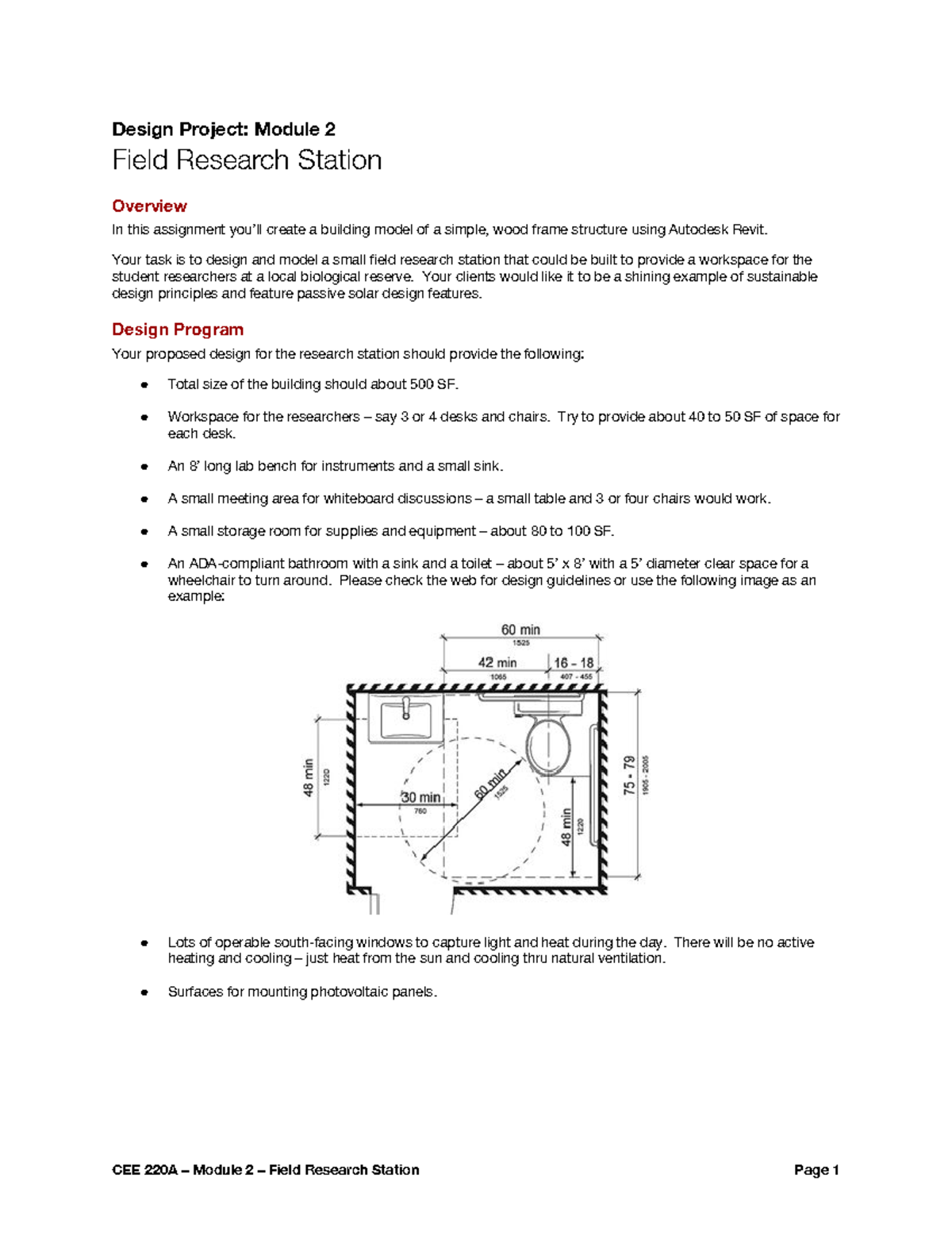 Design Project - Module 2 - Field Research Station - Design Project ...