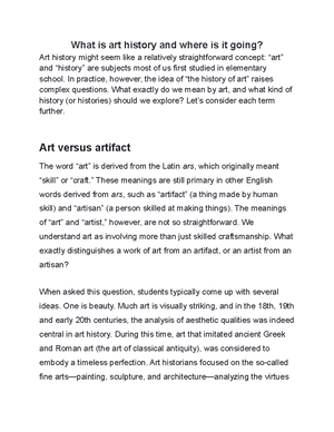 Introduction to art historical analysis - Art historians use various ...