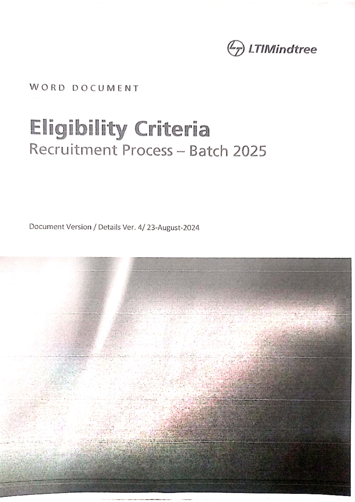 LTI Mindtree Eligibility Criteria - LTIMindtree WORD DOCUMENT ...