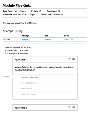 Week 11 Quiz 2 - week 11 quiz second version - Week 11 Quiz: California ...