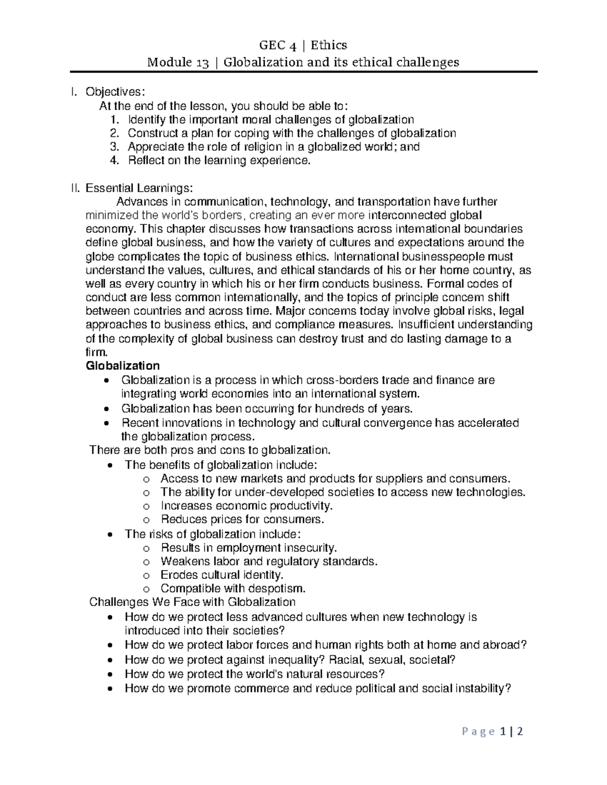 Module-13-Ethics ccfbe 3cb88ce08087 fb9266b00877761 - GEC 4 | Ethics ...
