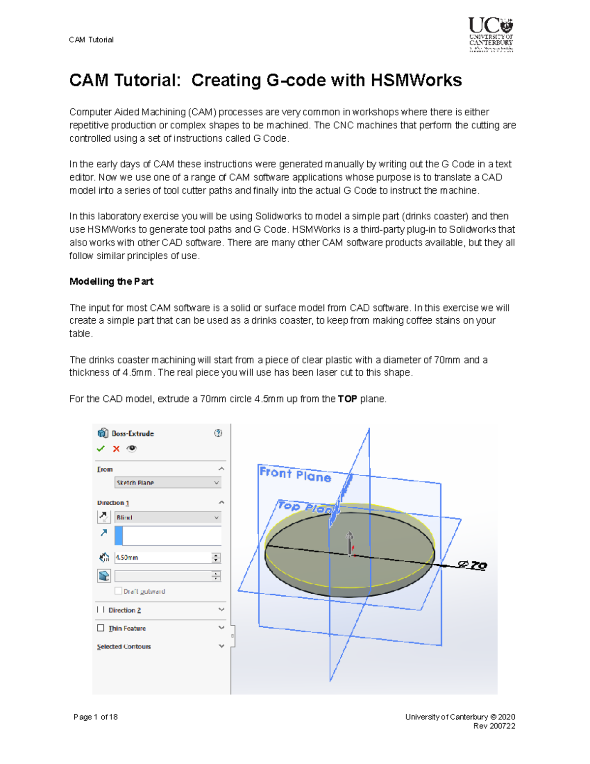 HSMWorks CAM Tutorial 7 - CAM Tutorial: Creating G-code with HSMWorks ...