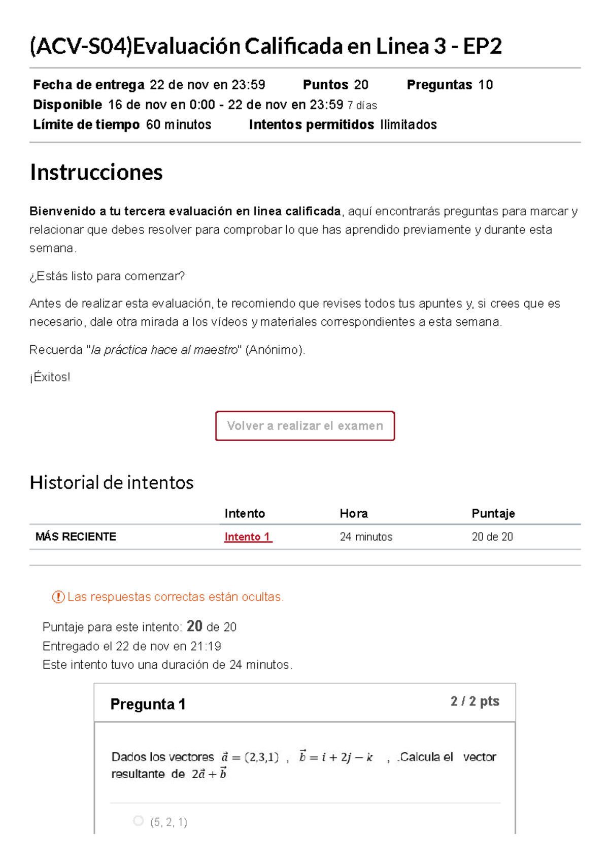 (ACV-S04)Evaluación Calificada en Linea 3 - EP2 Introd. A LA Matematica. PARA Ingenieria (3613 ...