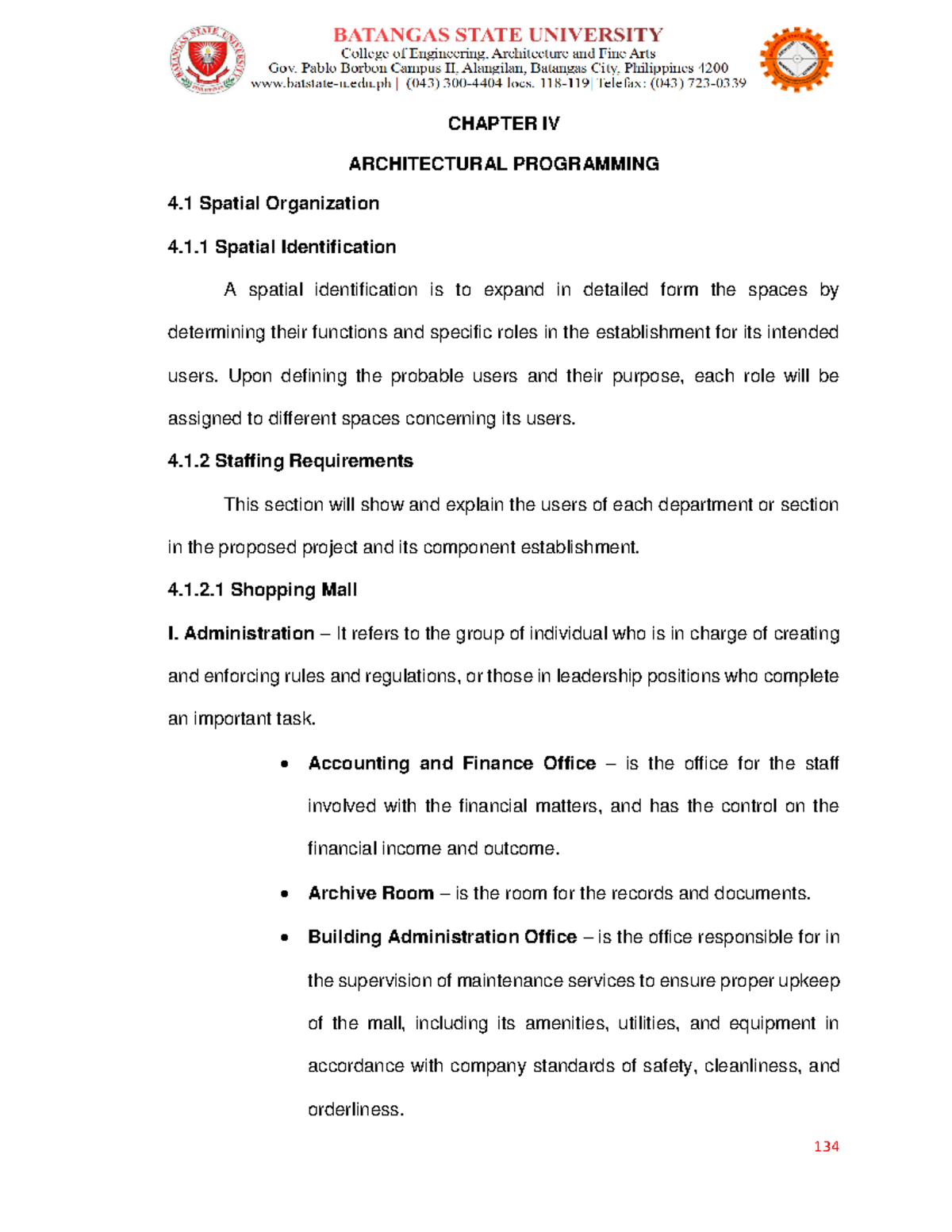 Chapter 4 - Architectural Design 5 Research Paper - CHAPTER IV ARCHITECTURAL PROGRAMMING 4 ...
