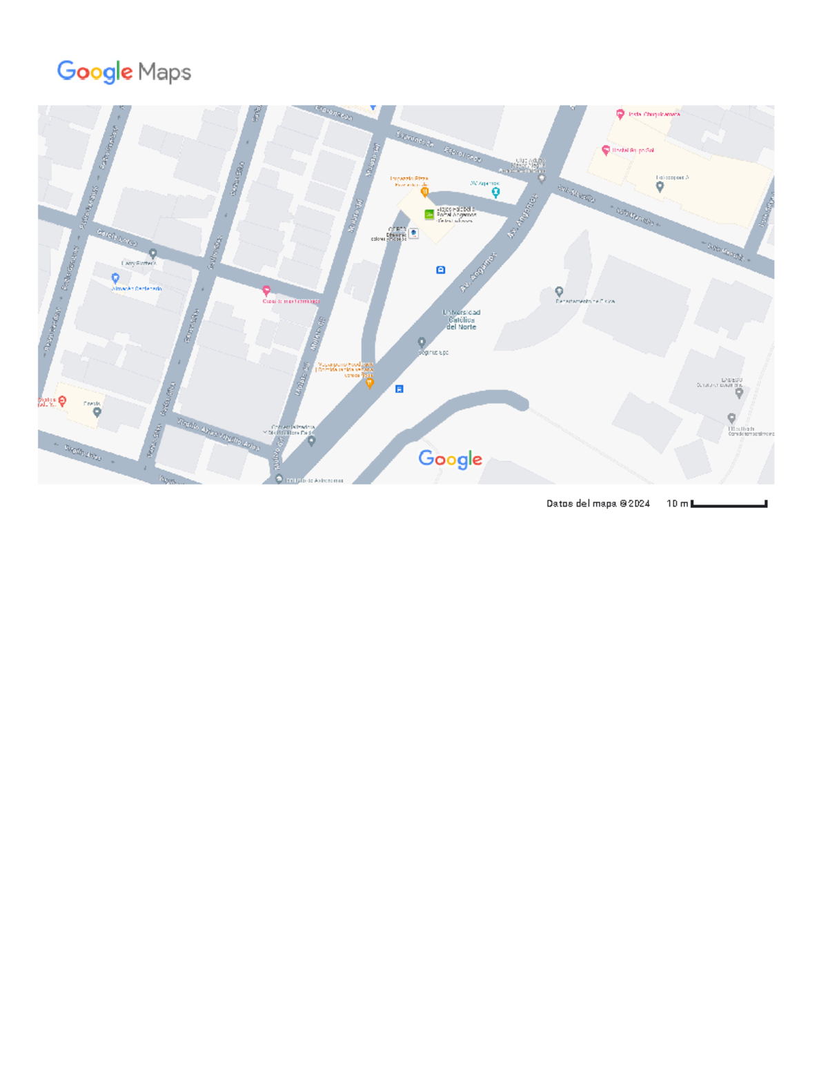 Google Maps - evaluación de proyecto - Datos del mapa ©2024 10 m - Studocu