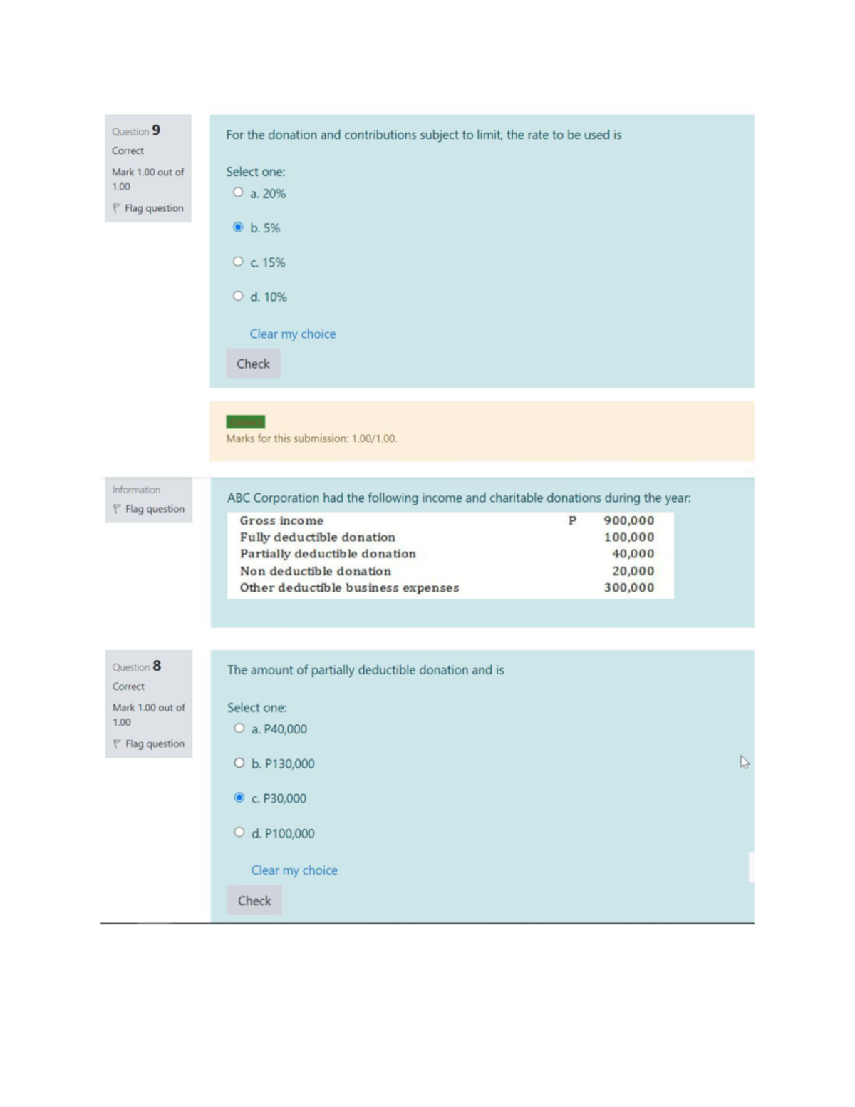 QUIZ TAXATION ................ - Business Administration - Studocu