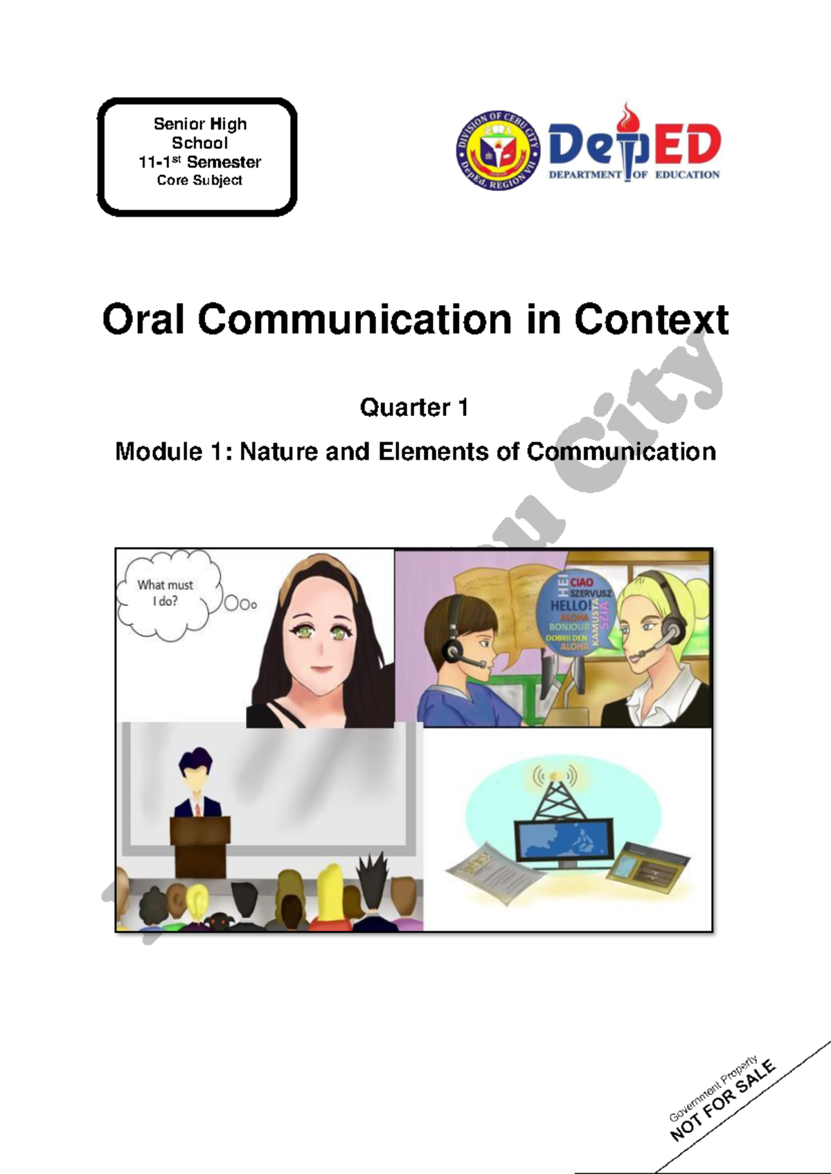 1 Q1-Oral-Com - Uwjsh - Oral Communication in Context Quarter 1 Module ...