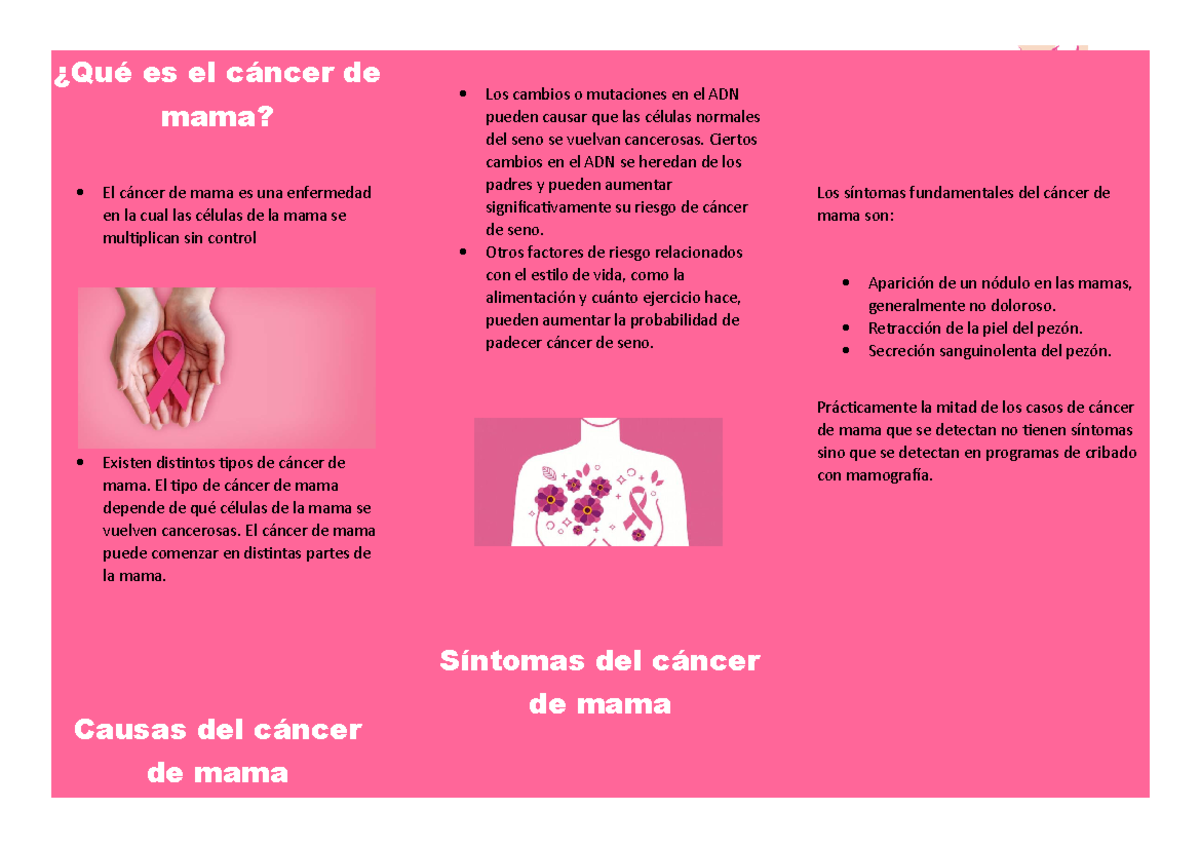 El cáncer de mama - un resumen del cancer de mama - ¿Qué es el cáncer ...