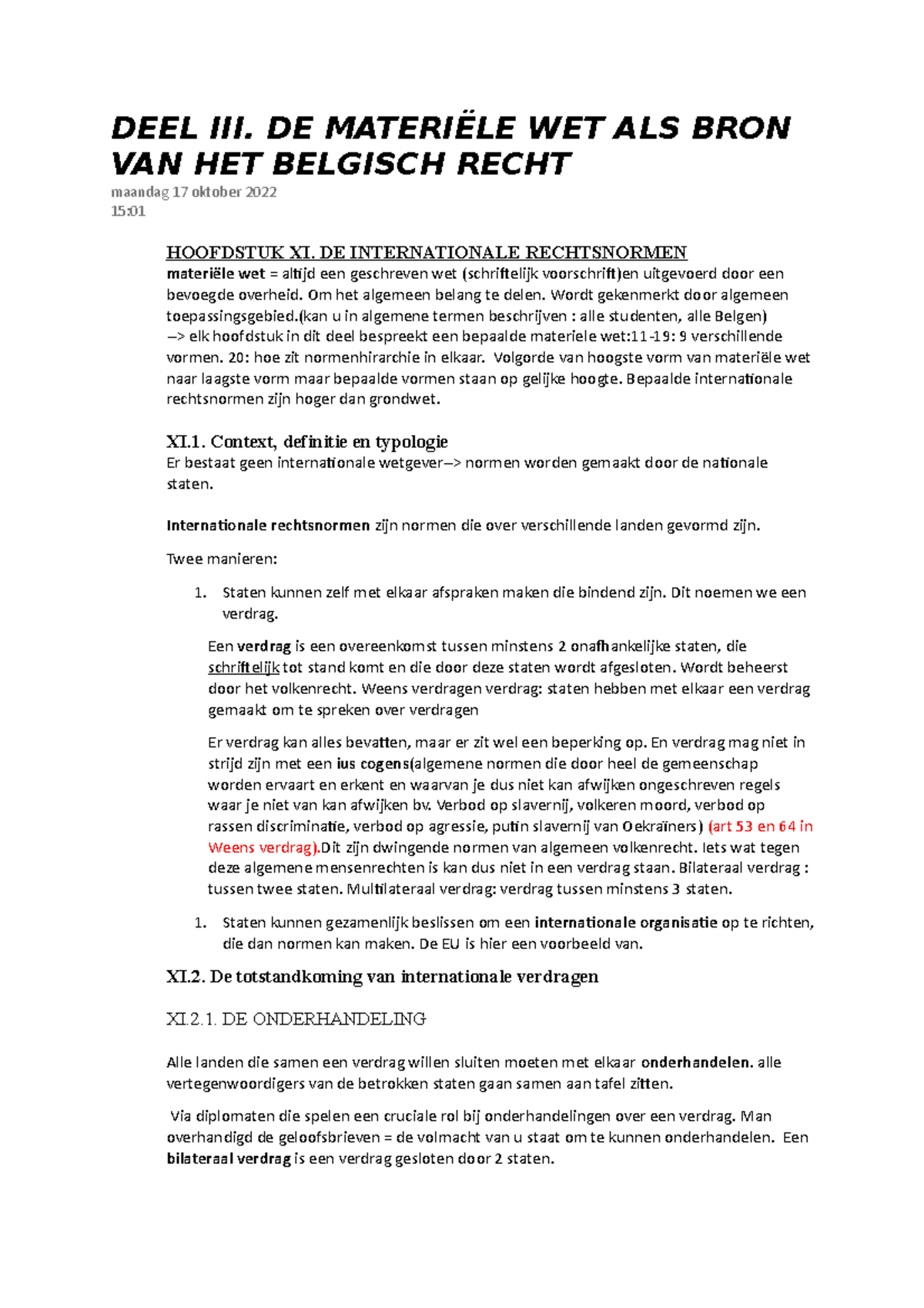 DEEL III. DE Materiële WET ALS BRON VAN HET Belgisch Recht - DEEL III ...