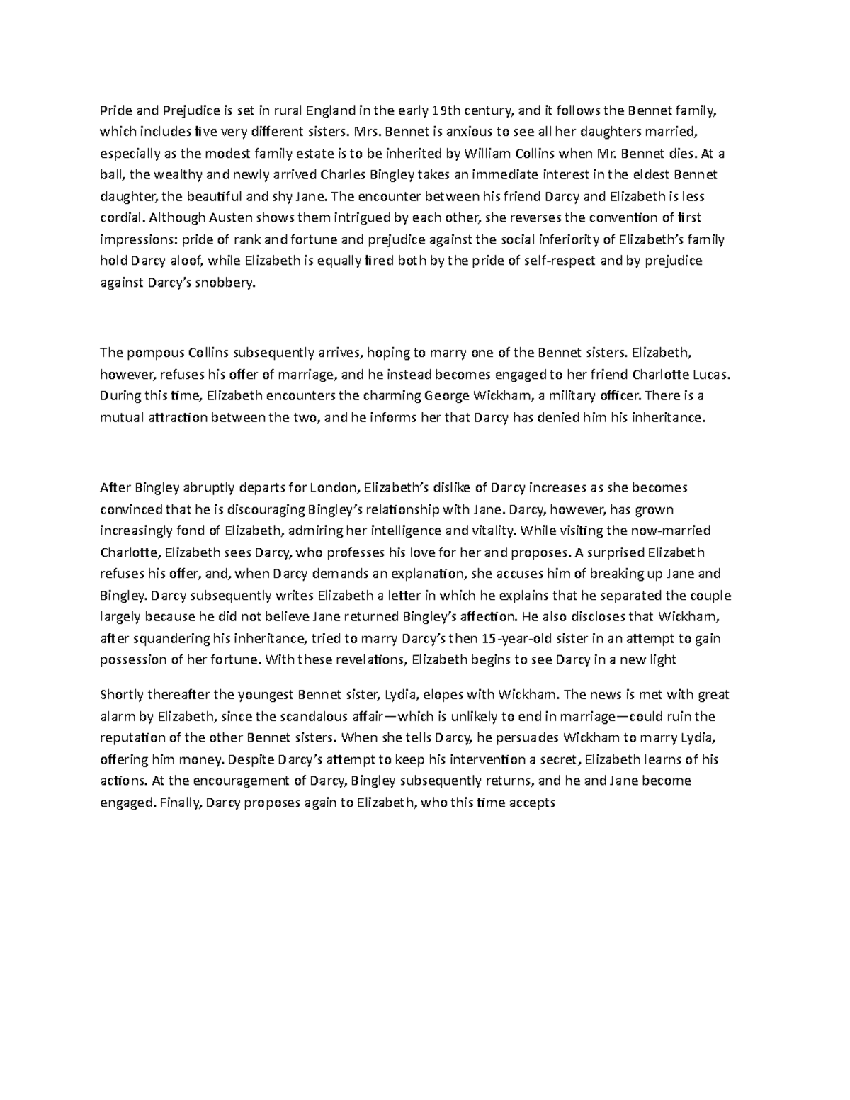 Pride and Preju-WPS Office - Pride and Prejudice is set in rural ...