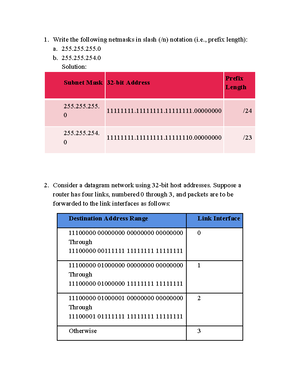 Lab2 - Lab 2 - Tracing a Route Objectives Part 1: Verifying Network Connectivity Using Ping Part ...