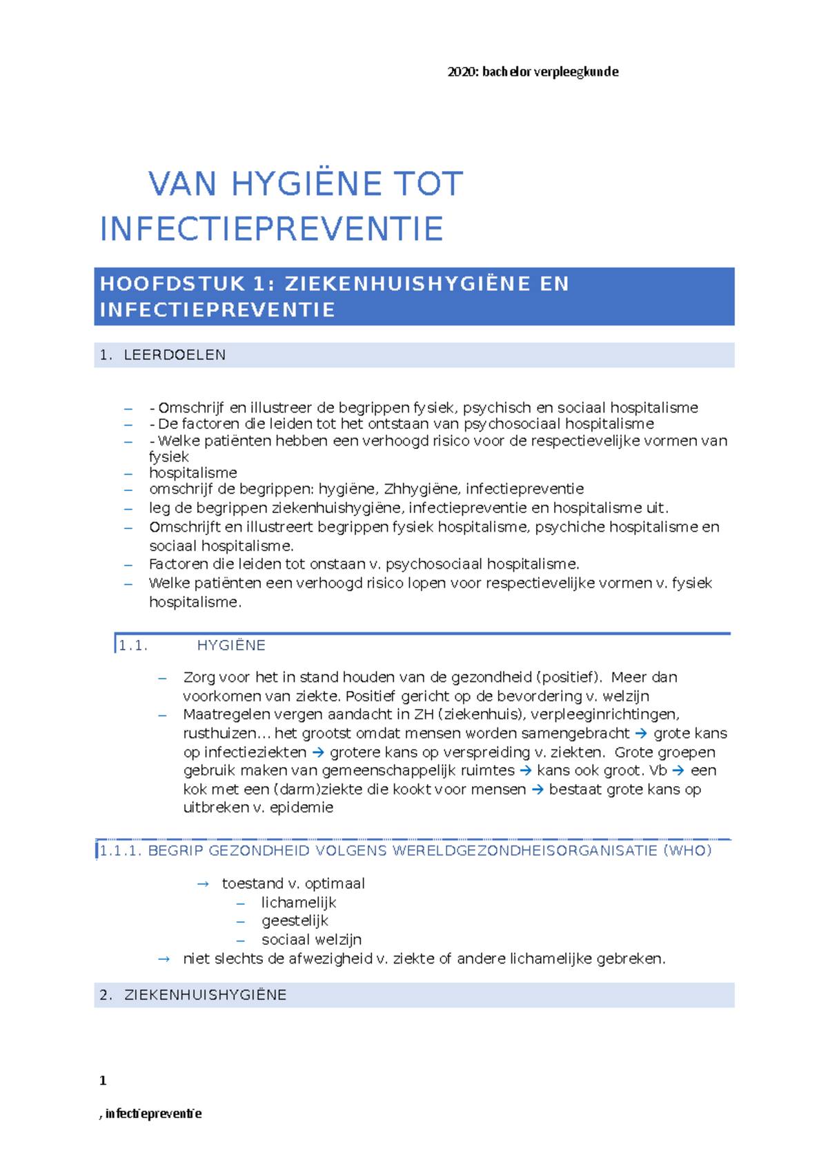 Infectiepreventie-1-volledig - VAN HYGIËNE TOT INFECTIEPREVENTIE ...