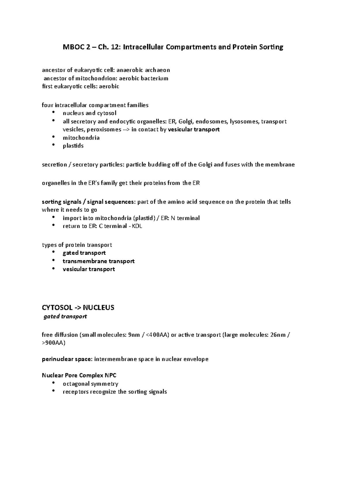 MBOC 2 - Chapter 12 - Lecture notes from MBOC 2 ch. 12 - MBOC 2 – Ch ...