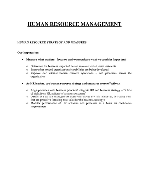 Human Resource Management Notes - HUMAN RESOURCE MANAGEMENT A Course ...